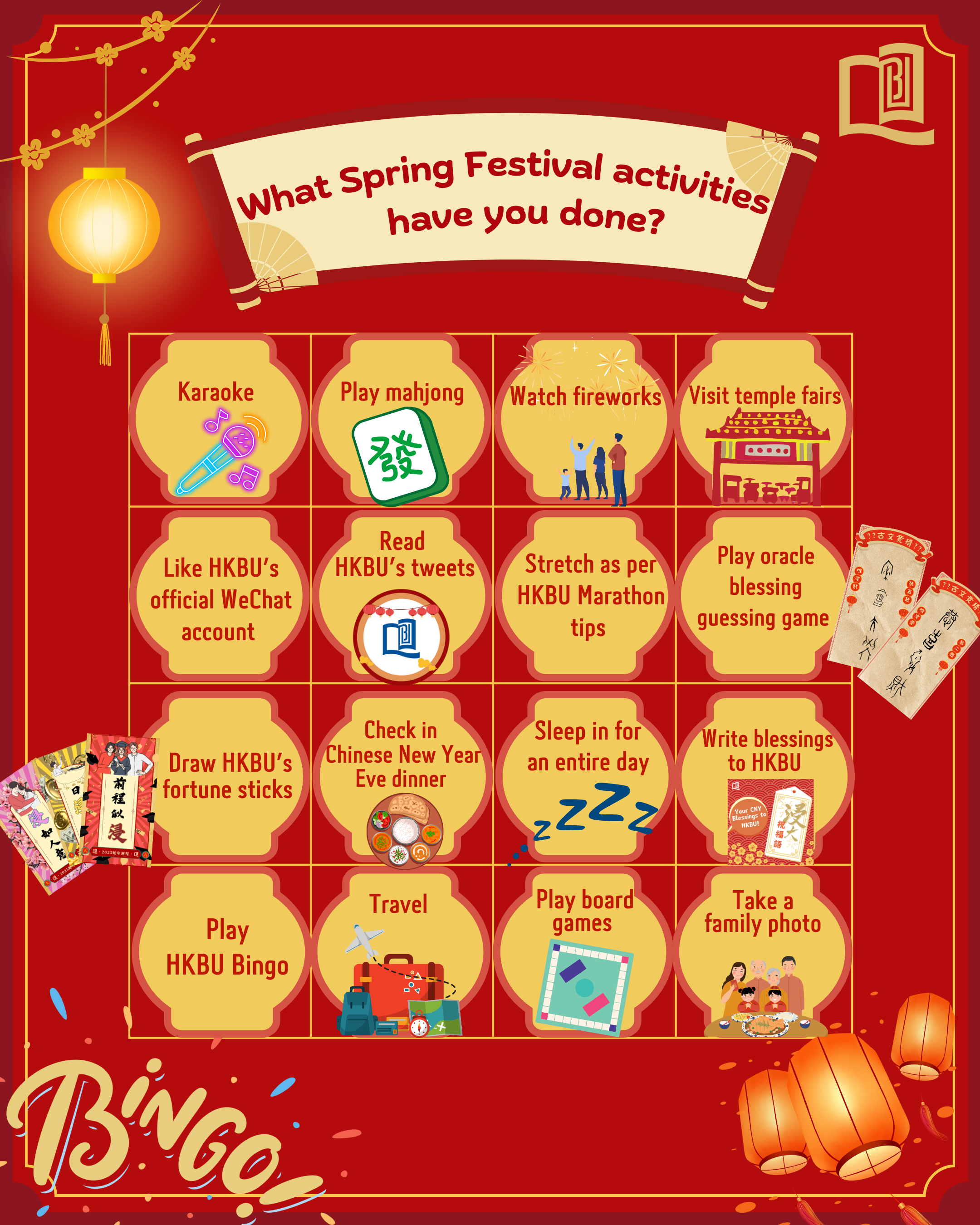 Happy Lantern Festival! Let’s Play HKBU BINGO and Recap Your Lunar New ...